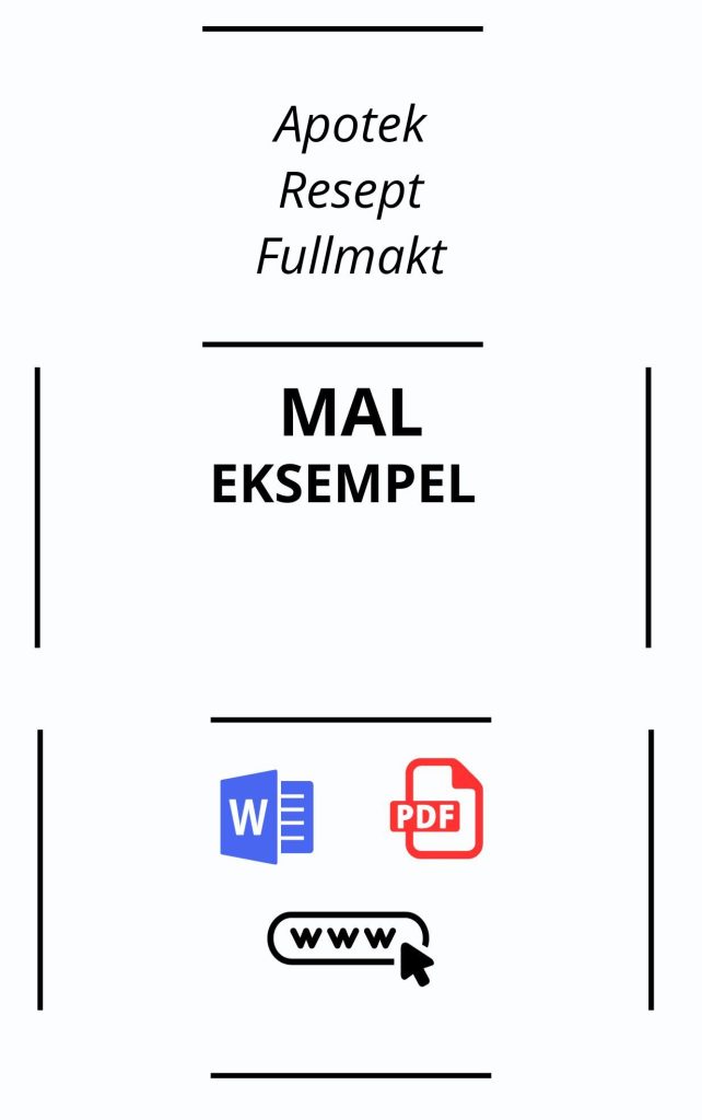 Apotek Resept Fullmakt Mal | WORD PDF